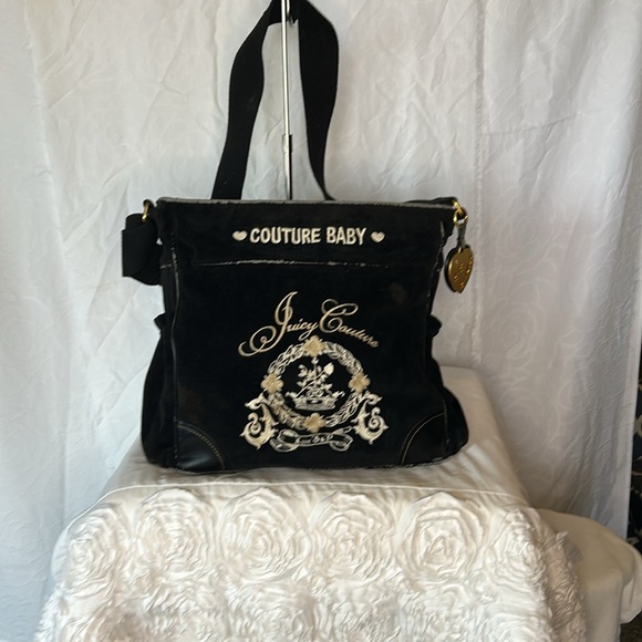 Juicy Couture | Bags | Juicy Couture Vintage Brown Cream Velour Couture ...
